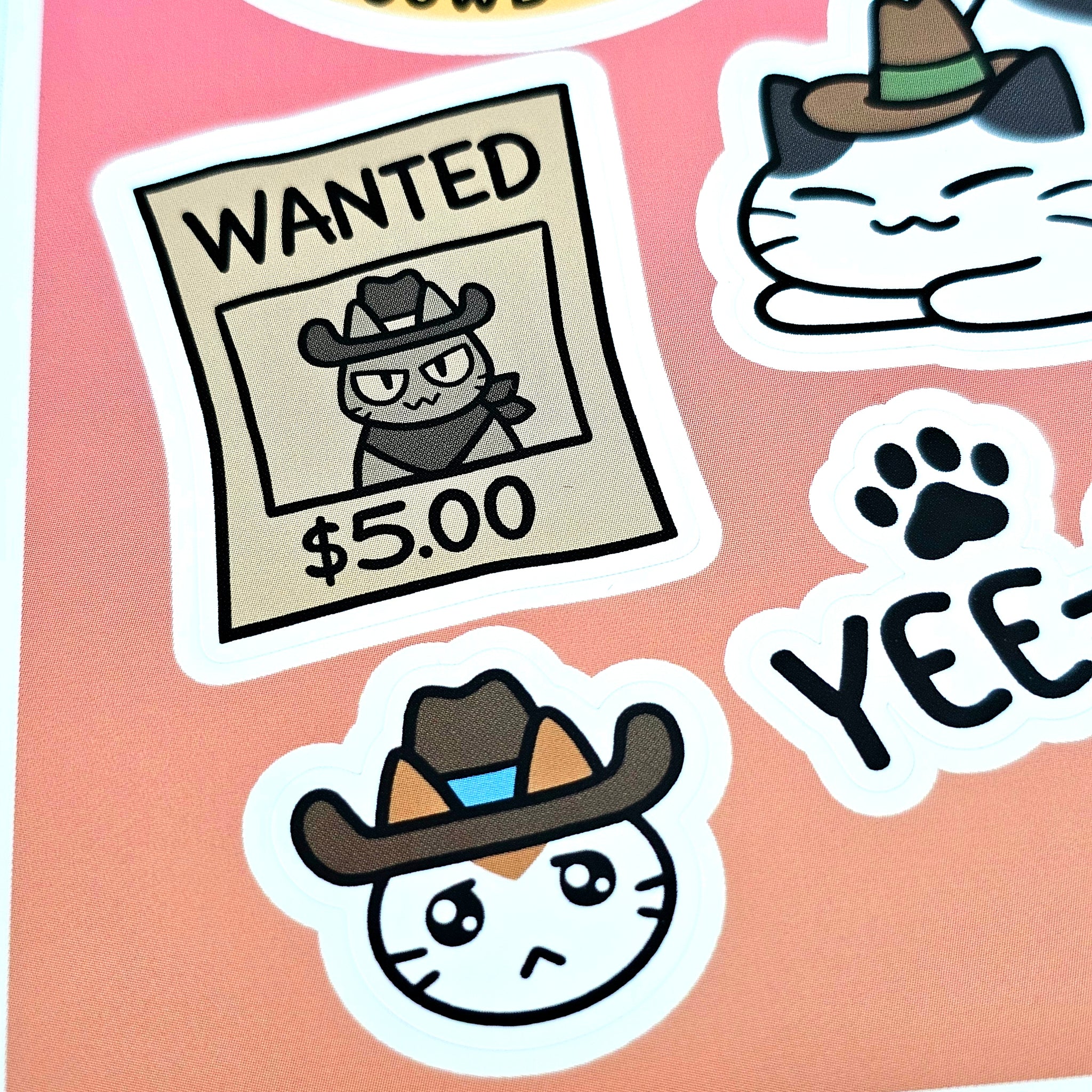 "Yee-Paw!" Sticker Sheet – The Cat Hive